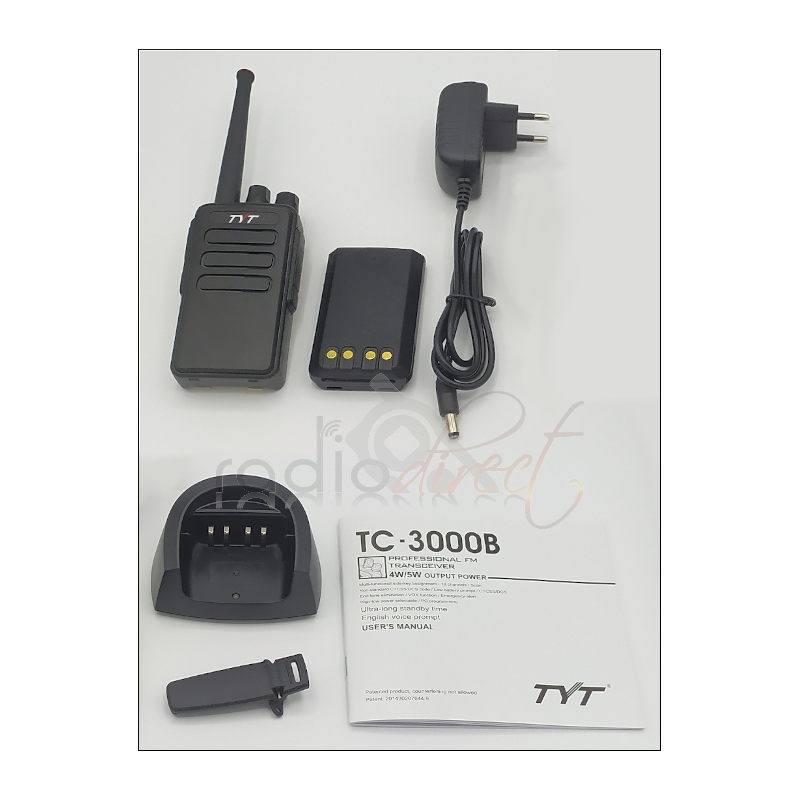 Walkie talkie TYT TC-3000B UHF de 16 canales