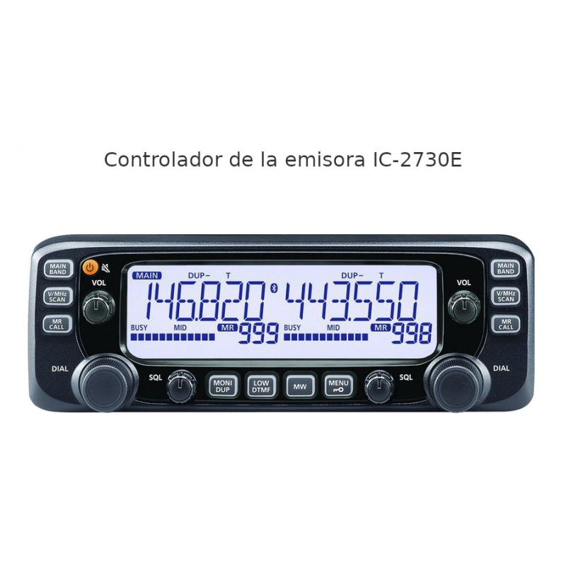 Emisora Icom IC-2730E bibanda VHF/UHF para radioaficionados