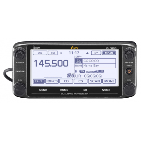 Emisora Icom ID-5100E Digital bibanda VHF/UHF para radioaficionados