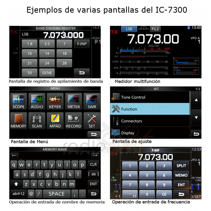 Emisora Icom IC-7300 HF/50/70 Mhz para radioaficionados